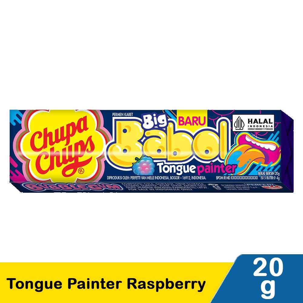 Jual CHUPA CHUPS BIG BABOL TONGUE PAINTER RASPBERRY 20g | Shopee Indonesia