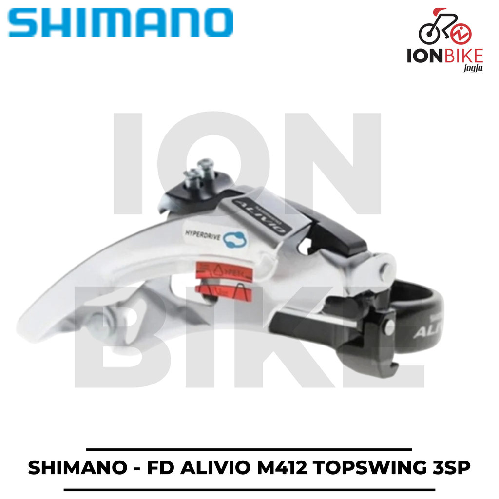 Jual FD Shimano Alivio M412 Old Stock Triple Top Swing Dual Pull 3 ...