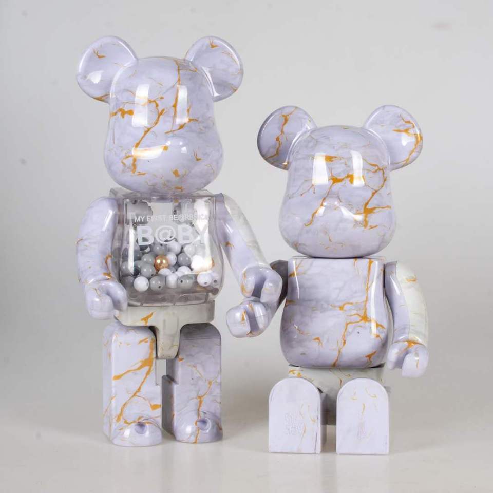 Jual Bearbrick 400% White Marble And Qianqiu Two Styles 28cm Height ...