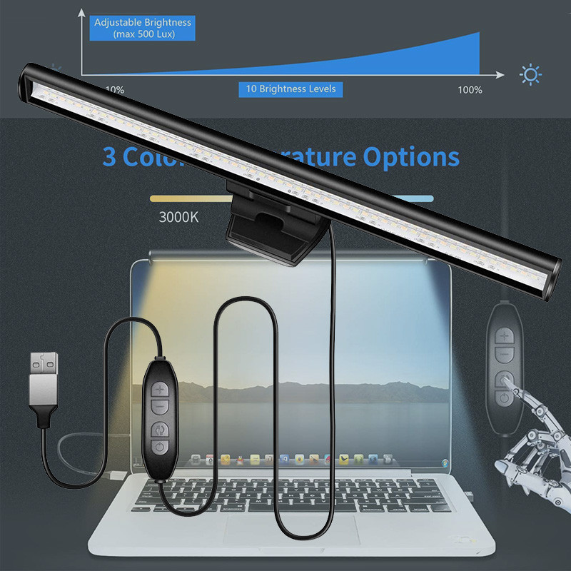 Jual LED Light mmable USB Desk Lamps Monitor Laptop Screen Light Bar ...