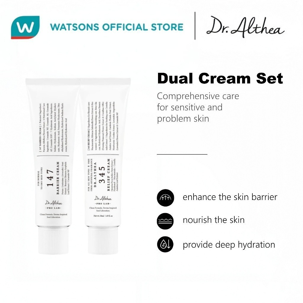 Jual Dr.Althea Dual Cream Set | 345 Relief Cream/Care Post Acne Cream ...