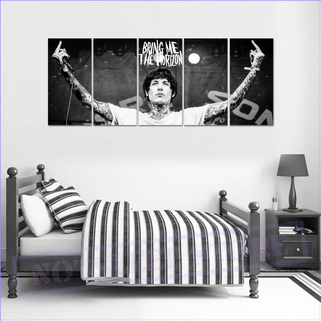 Jual set Poster kayu set band bmth Hiasan dinding the beatles bring me ...