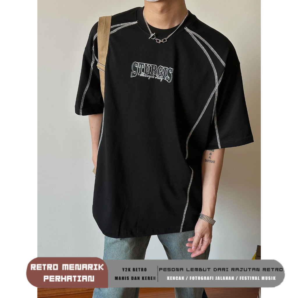 Jual Eyeshe Ukuran Ekstra Besar Benang Fungsional T-shirt Lengan Pendek ...