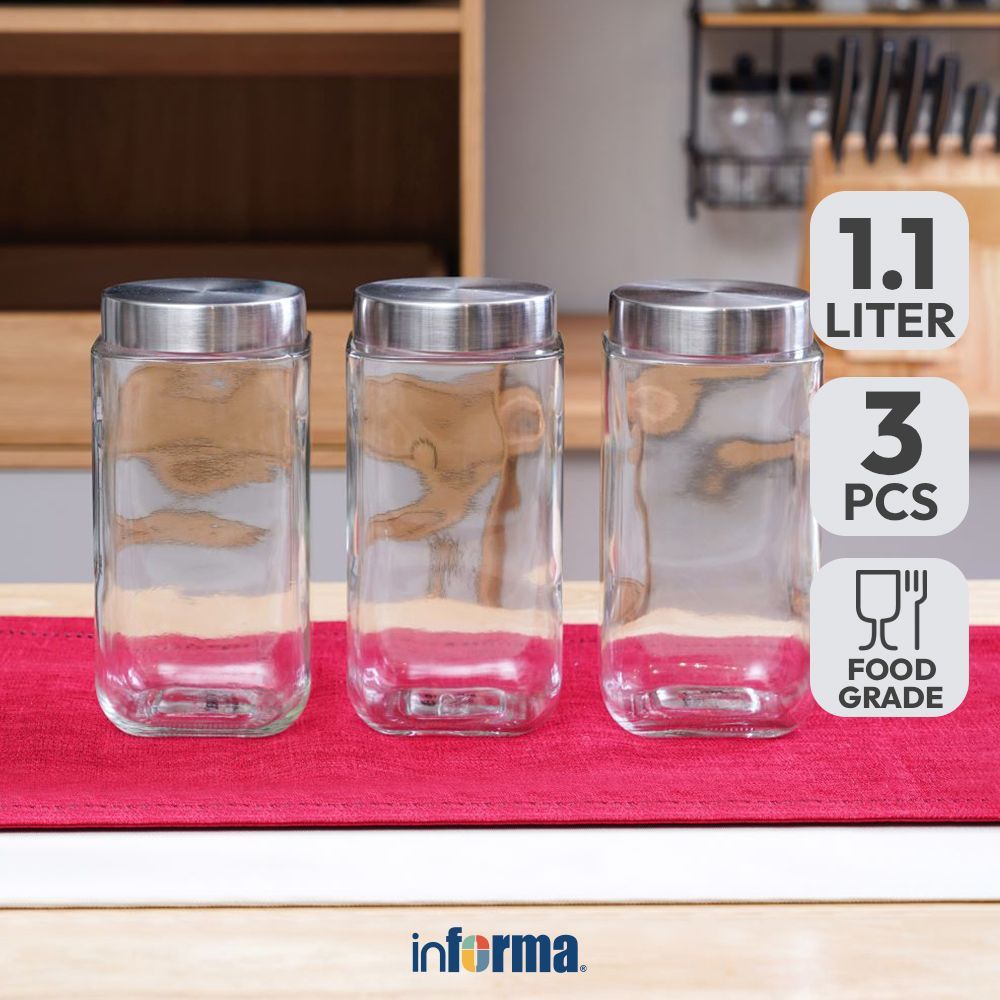 Jual Informa Elemental Kitchen 1.1 ltr Set 3 pcs Sydney Stoples Kaca ...