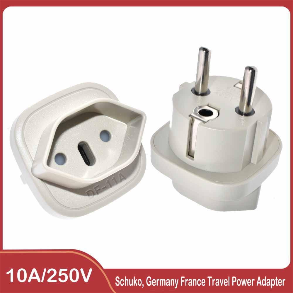 Jual Switzerland to Euro plug adapter Italy to EU Converter Brazil to ...