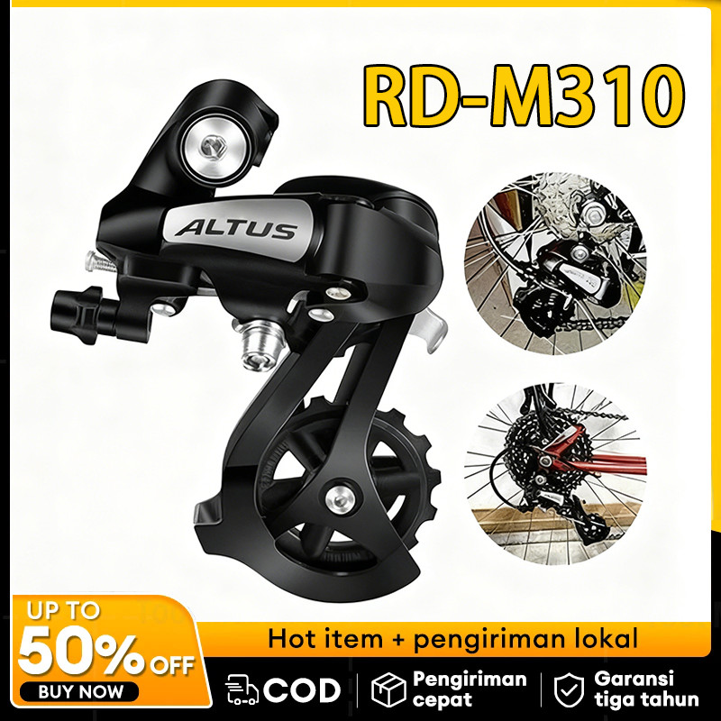 Jual Speed Rear Derailleur M310 RD 6/7/8/9 TY300 TX35 Sepeda Gunung ...