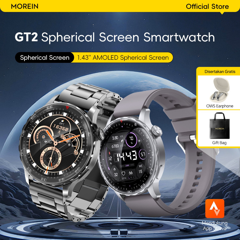 Jual Morein GT2 Luxury Smartwatch - 1.43'' Spherical AMOLED Display ...