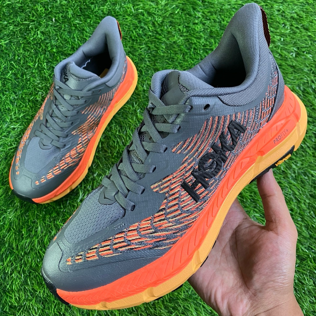 Jual HOKA One One Meta Speed 4 G Orange trail size 39 running shoes ...