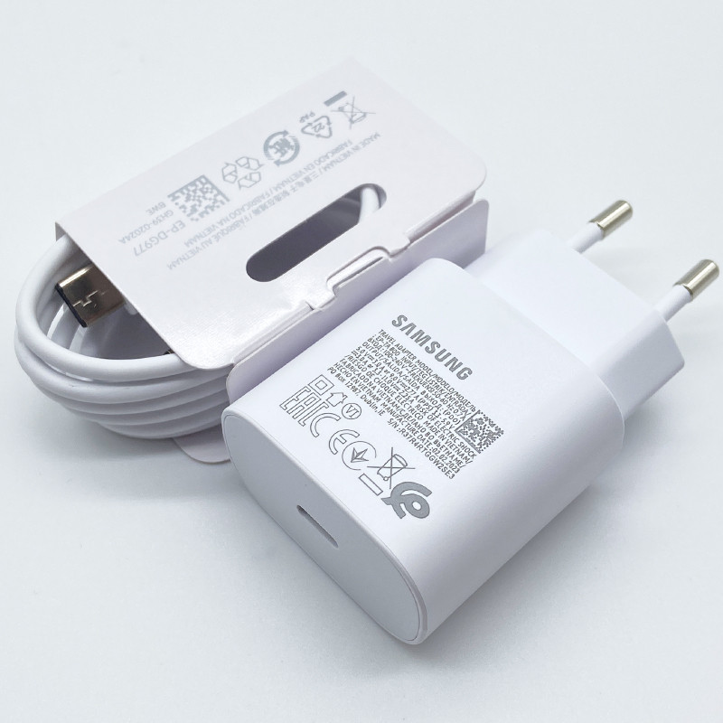Jual Samsung 25W Super Fast arger Usb Type C Cargador Adapter For ...