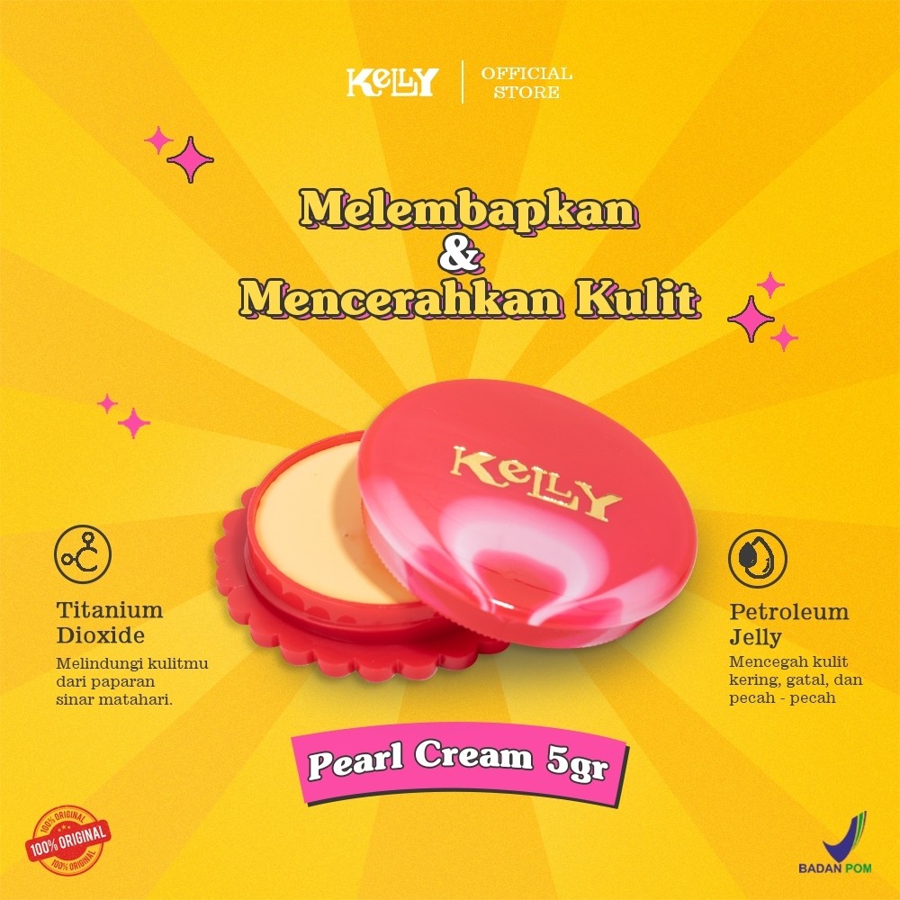 Jual ( FREE LOTION 9ml ) Paket Kelly 4in1 - Perl Cream Kelly5g + Lemon ...
