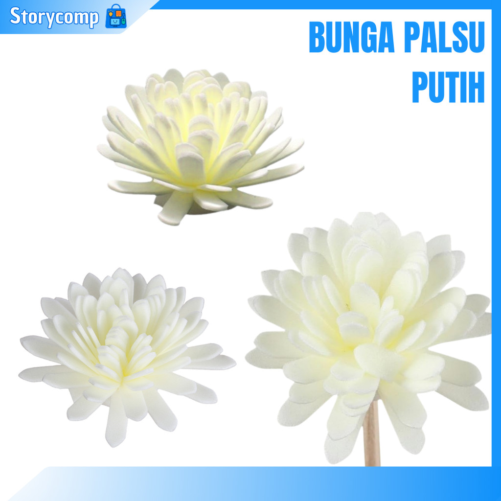 Jual Bunga Palsu Putih Diffuser – Aksesoris Aromaterapi / Dekorasi ...