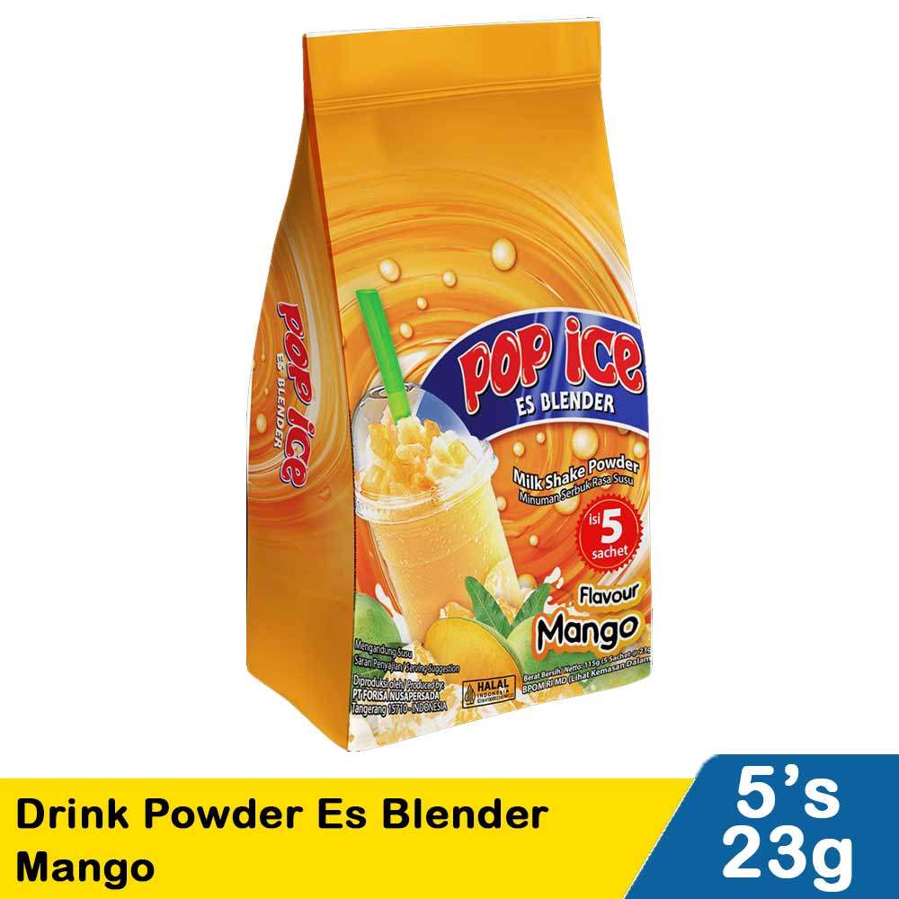 Jual POP ICE DRINK POWDER ES BLENDER MANGO 5x23g | Shopee Indonesia