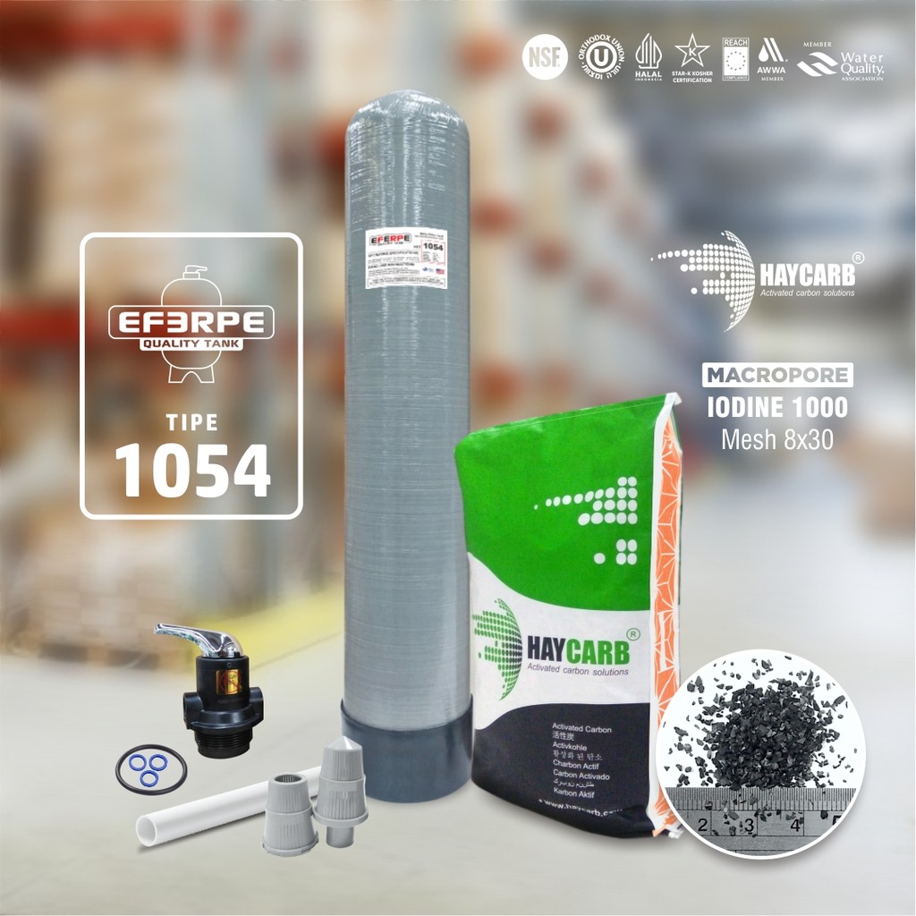 Jual Paket Filter Air Tabung FRP 1054 dan Macropore 1000 8x30 Kemasan ...