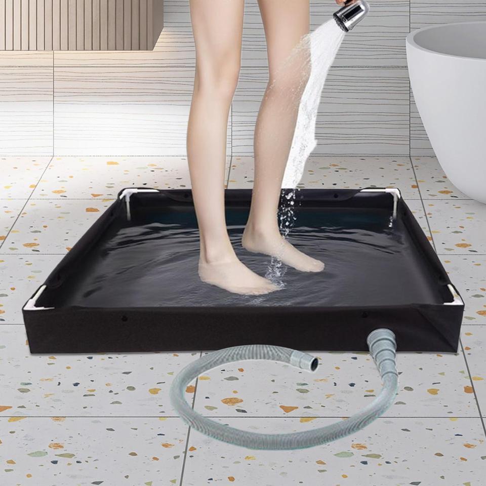 Jual Portable Shower Base Foldable Portable Shower Floor For RV Bathing ...