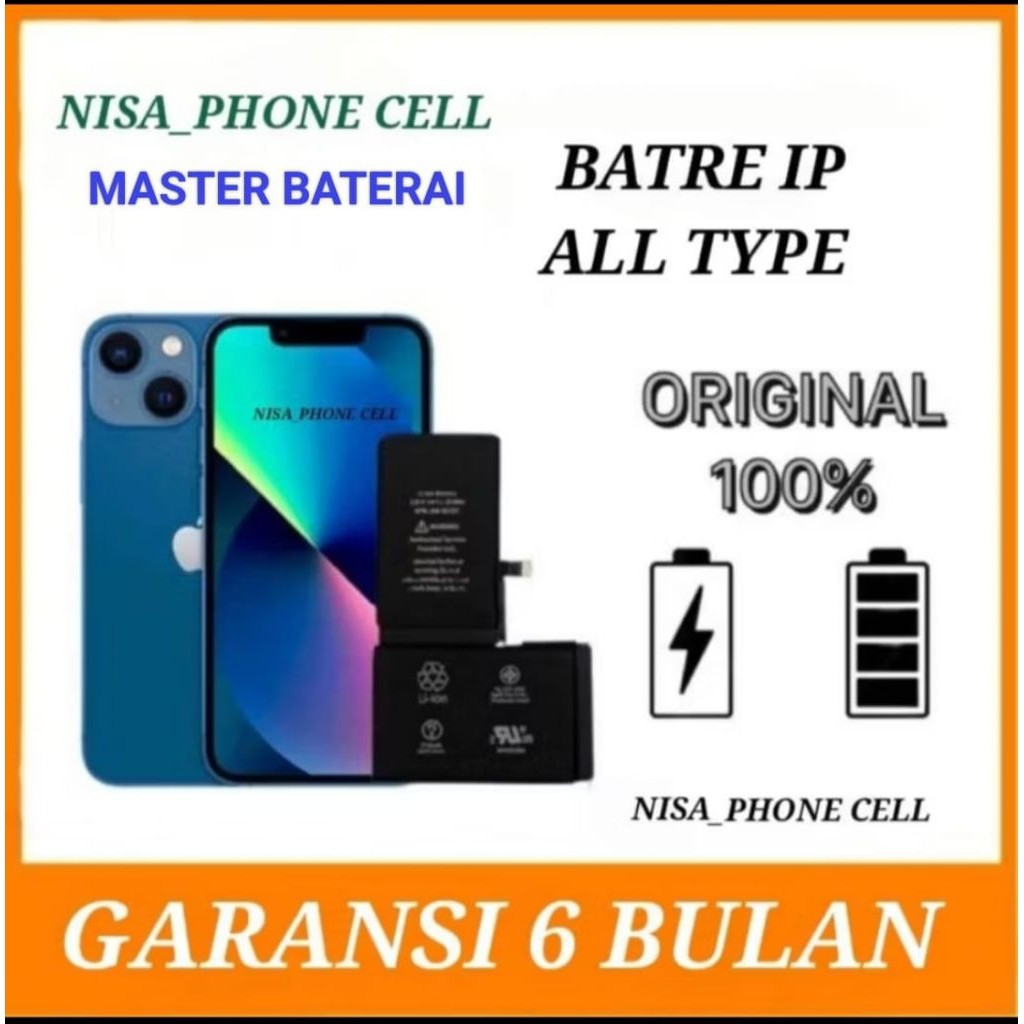 Jual Battery Batre Baterai iPhone 5 5S 6G 6S 6+ 6S+ 7 7+ 8 8+ XR XS XS ...
