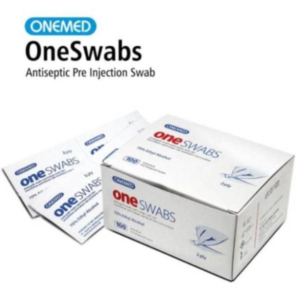Jual Tissue Alkohol One Swab Onemed isi 100 pcs | Shopee Indonesia