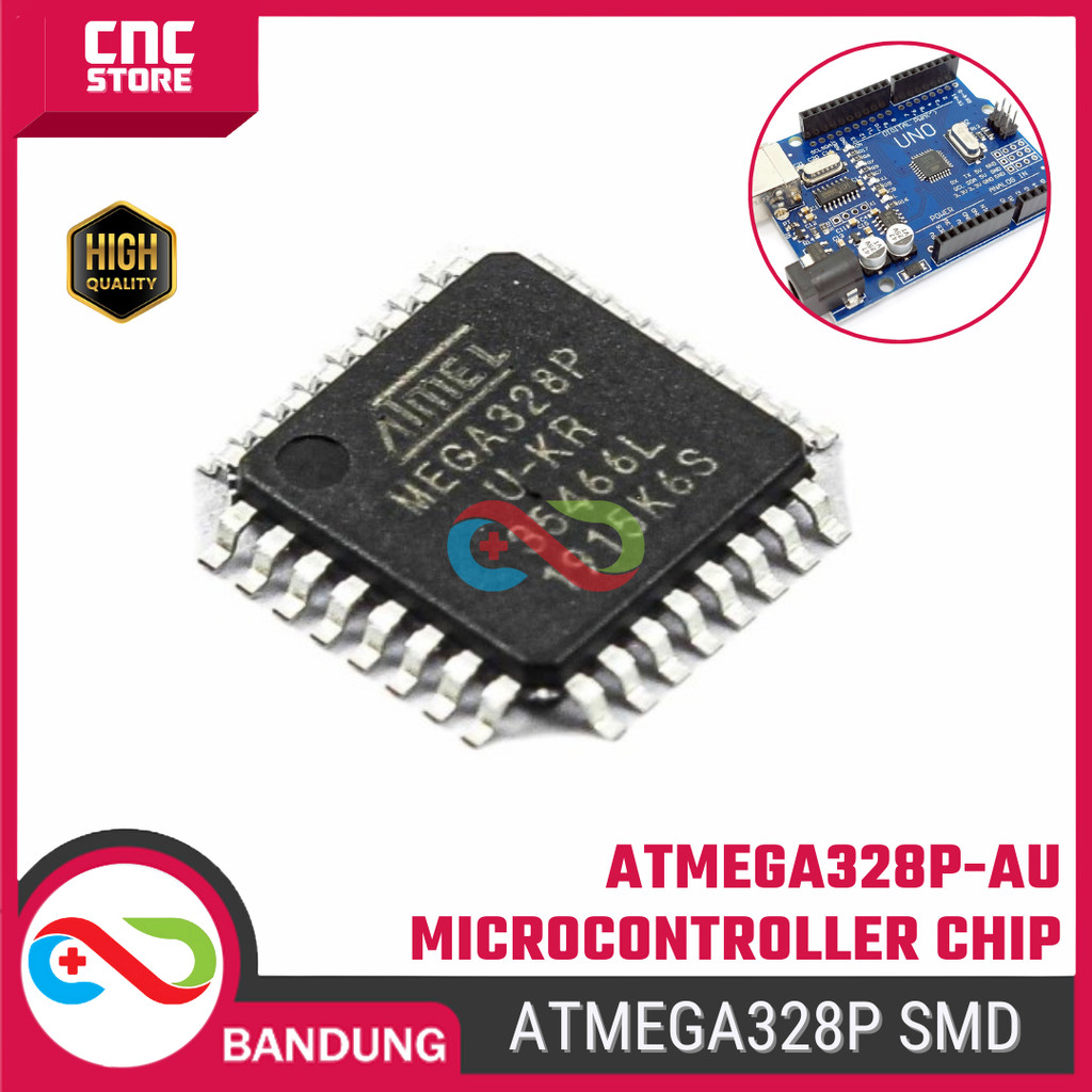 Jual IC ATmega 328P-AU SMD – Chip Mikrokontroler ATmega328P untuk ...