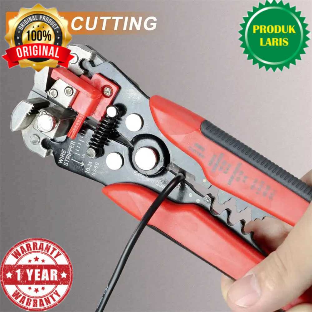 Jual AGIIMAN Tang Pemotong Kabel Wire Stripper Adjustable - AG-1064 ...