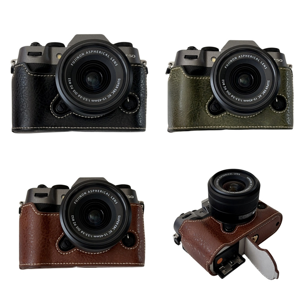 Jual New Pu Leather Camera Bag Half Body Cover For Fujifilm XT50 XT30 XT30II XT20 XT10 XT2 XT3 ...