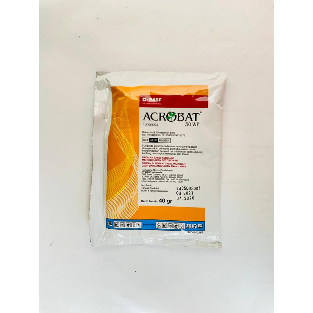 Jual Fungisida Pengendali Busuk Daun ACROBAT 50WP isi kemasan 40gram ...