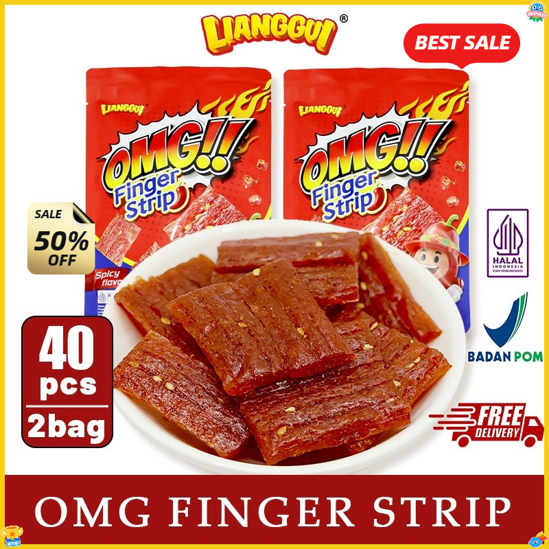 Jual Lianggui OMG Lumpia Skin Halal - Cemilan Stick Pedas Asin Gurih ...