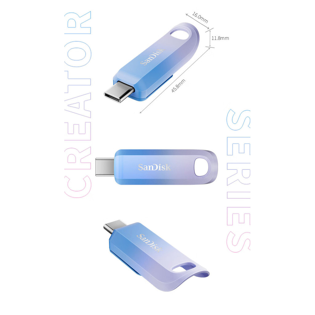 Jual SanDisk Creator Series CZ75C USB-C High speed USB3.2 Gen1 Flash ...