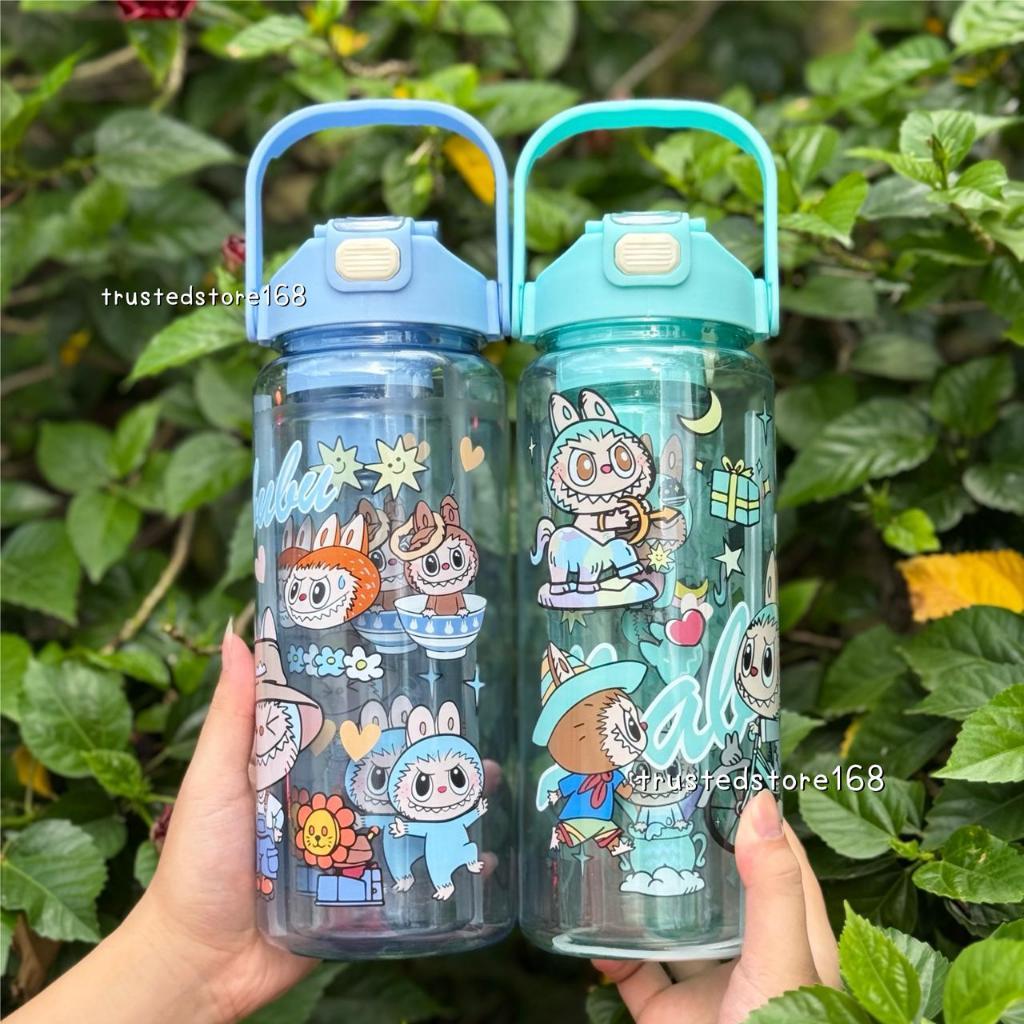 Jual Caitlynmart Botol Minum Labubu 3in1 2Liter 1Liter 300ml / Botol ...