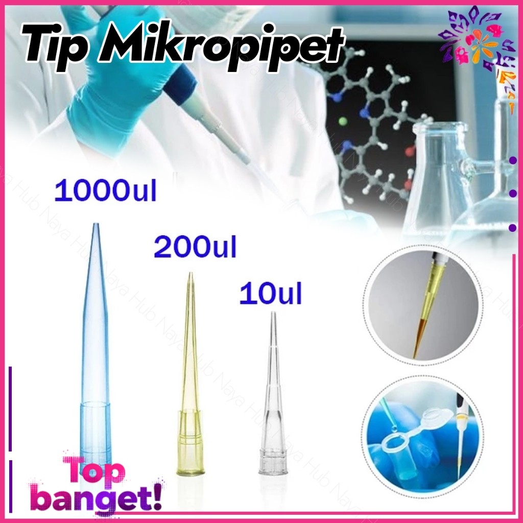 Jual Tip Micropipet Transparan 100 Pcs Autoclavable Ujung Pipet Tip ...