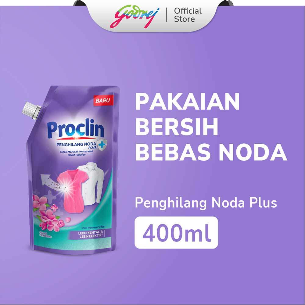 Jual PROCLIN PENGHILANG NODA BAJU PUTIH DAN BERWARNA 400mL | Shopee ...