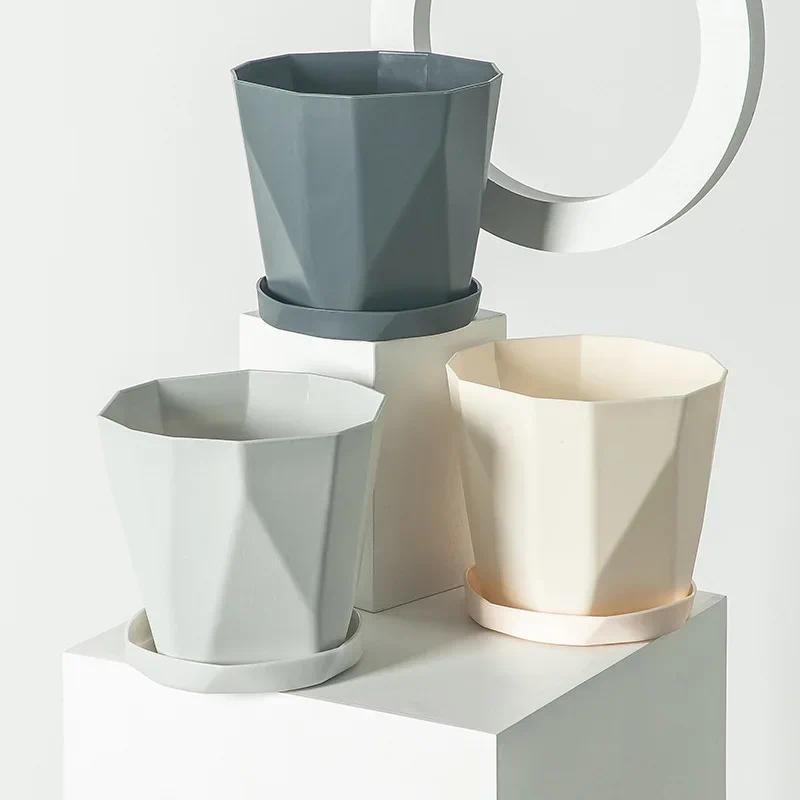 Jual Plastic Flower Pots for Indoor and Outdoor, Large-ameter Flower ...