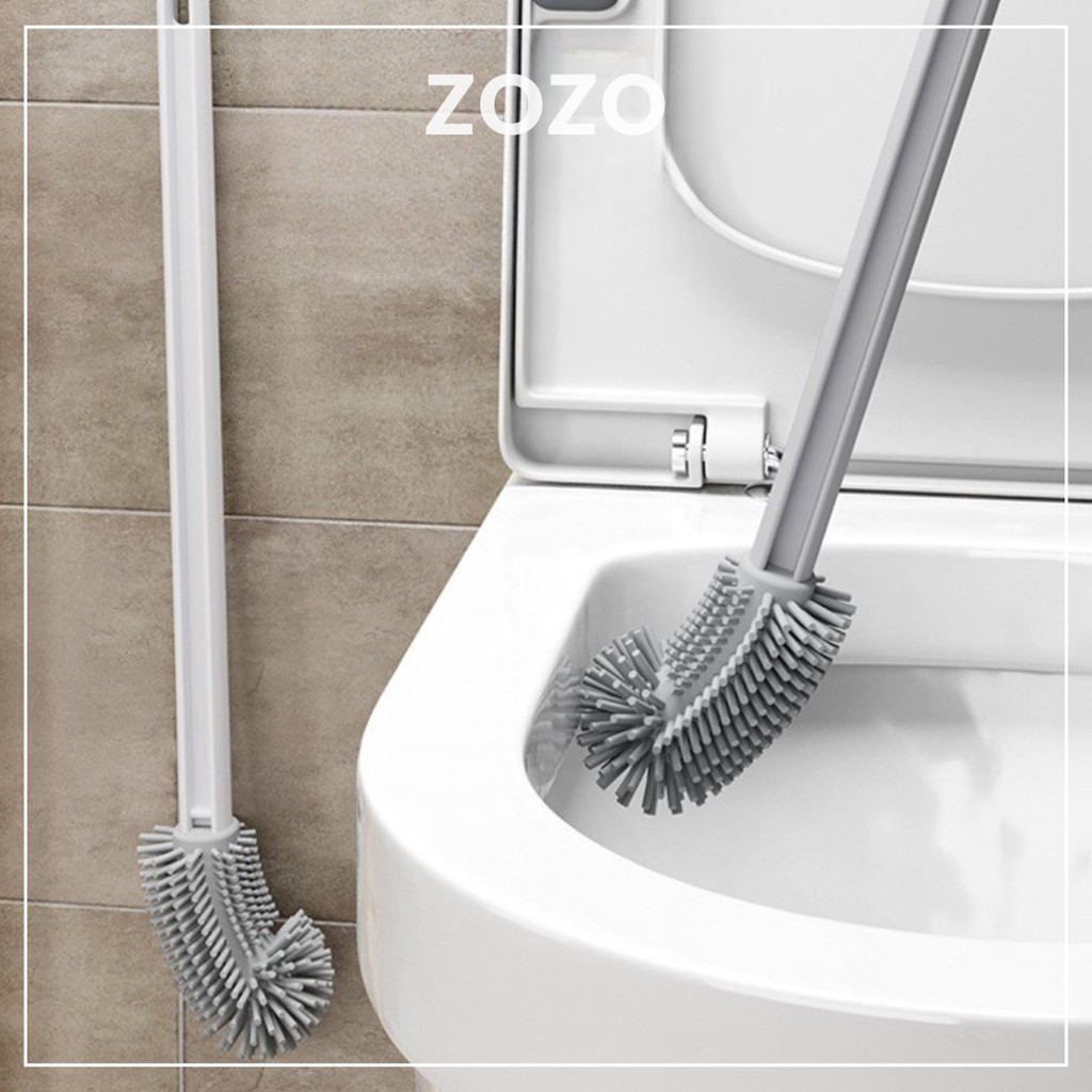 Jual ZOZO Sikat Silikon Toilet WC Kamar Mandi Gagang Panjang Melengkung ...