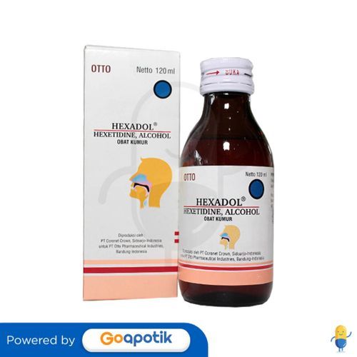 Jual Hexadol Larutan Kumur Isi 120 Ml Botol | Shopee Indonesia