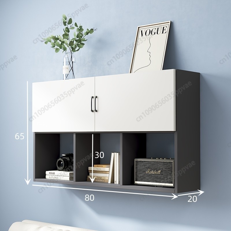 Jual Wall Mounted Wooden Storage Cabinet Kitchen Rack, Bathroom Shelf ...