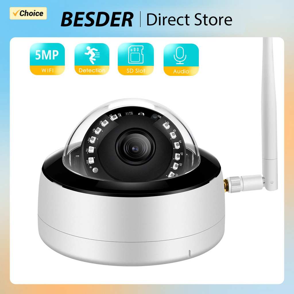 Jual BESDER 5MP IP Camera Email Alert Infrared Night Wireless Camera ...