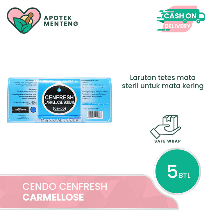 Jual Cendo Cenfresh Minidose 0.6 mL Isi 5 Botol - Obat Tetes Iritasi ...