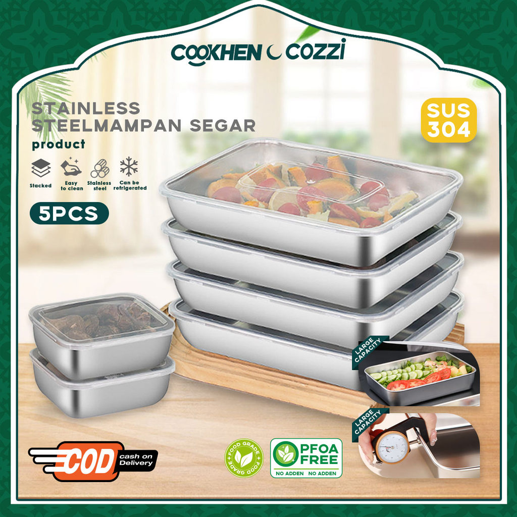 Jual Cookhen Food Container Stainless Wadah Stainless Sayur Kotak Food ...