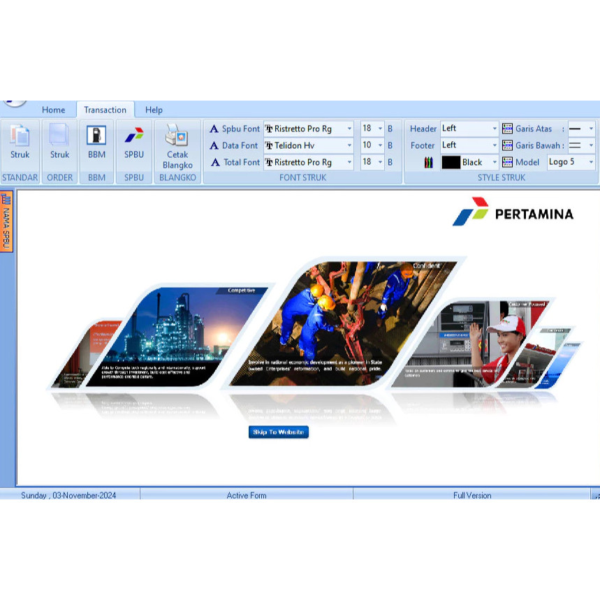 Jual Aplikasi Software Cetak Nota Struk SPBU untuk Win7/8/10/11 bisa ...