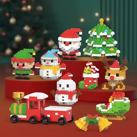 Jual [ABCKIDS] Mainan Natal Nano Blocks Anak Blok Susun Seri Natal ...
