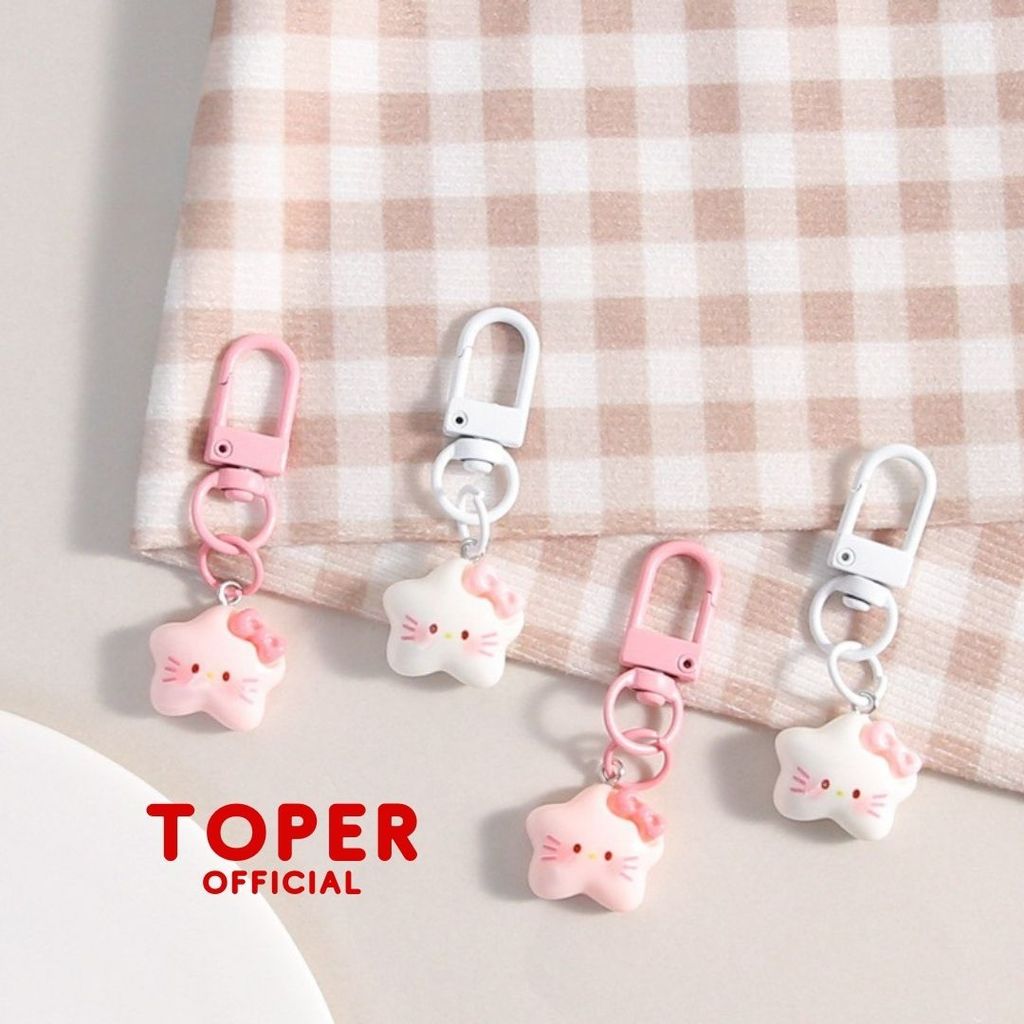 Jual TOPER Gantungan Kunci Lucu Motif Bintang Kitty Bahan Resin Ganci ...