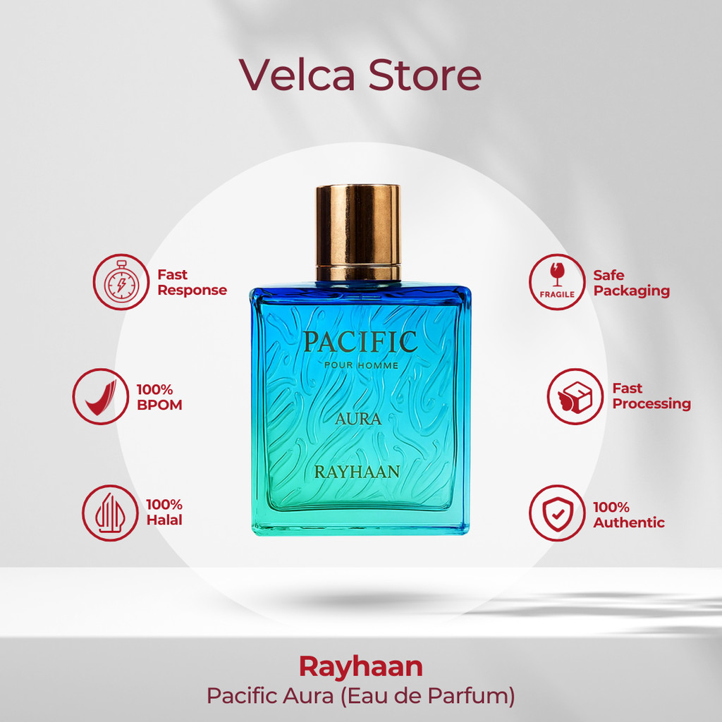 Jual Parfum Rayhaan Pacific Aura Eau de Parfum 100 ml | Shopee Indonesia