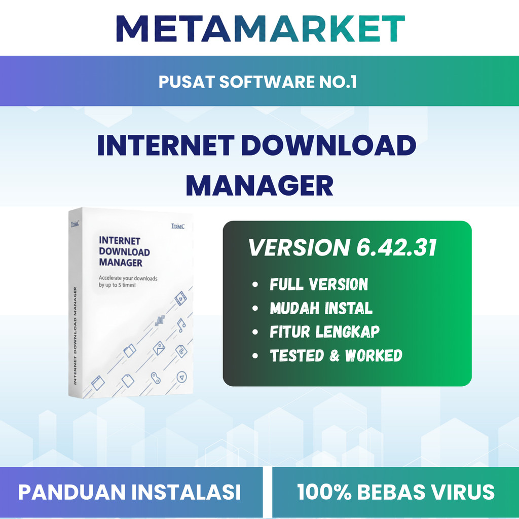 Jual IDM Internet Download Manager v6.42 Build 31 Full Version (Versi ...