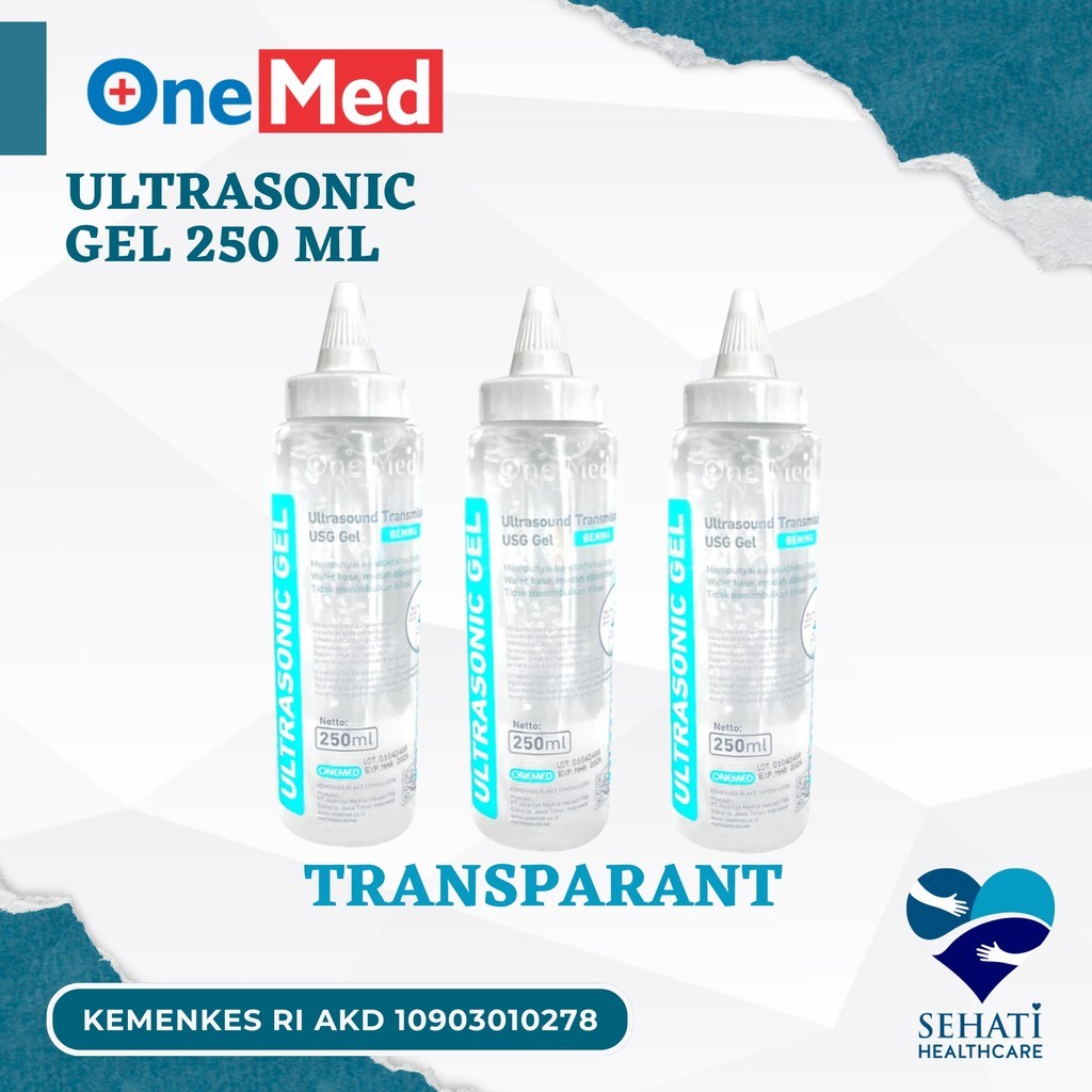 Jual Onemed Ultrasonic Gel 250 ml Transparant Ultrasound USG Sound ...