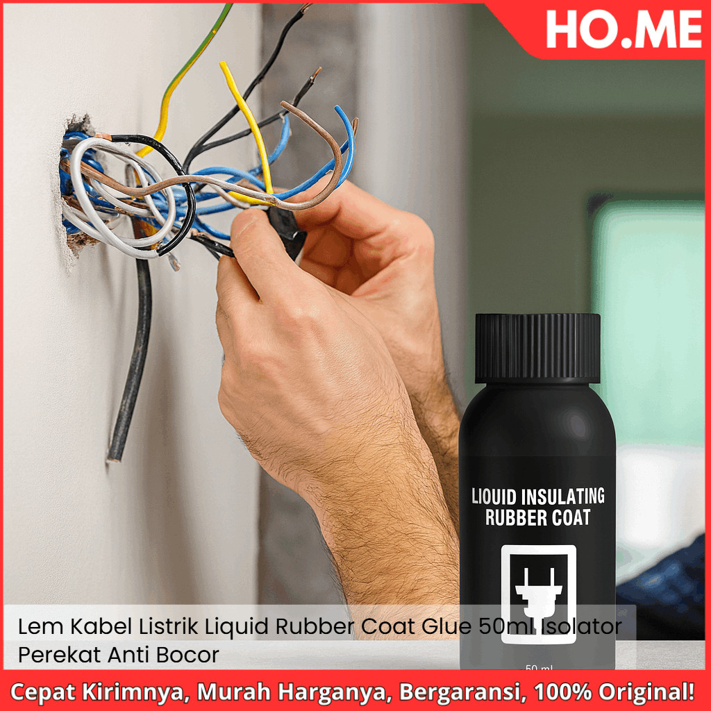 Jual [HO.ME] Lem Kabel Listrik - Liquid Rubber Coat Glue 50ml ...