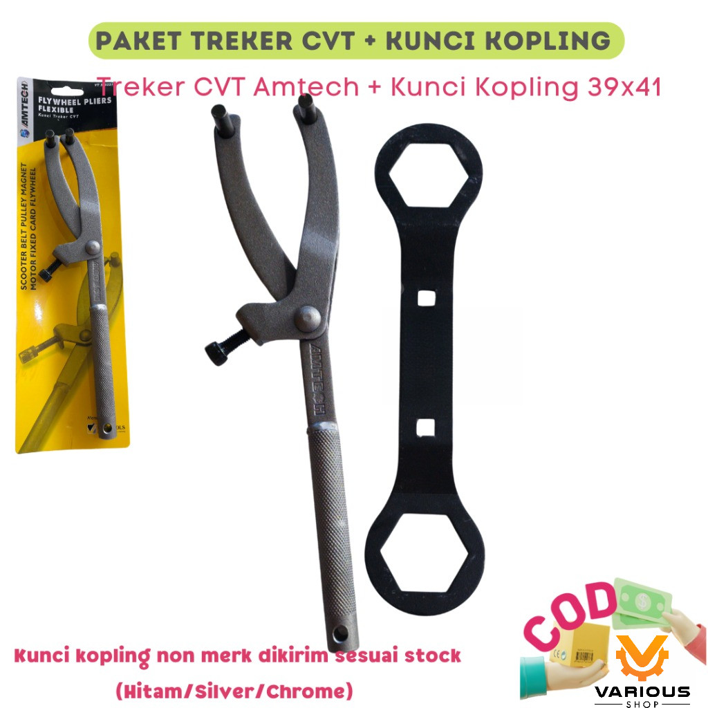 Jual Paket Treker CVT AMTECH Tahanan Motor Matic Universal & Kunci Mur ...