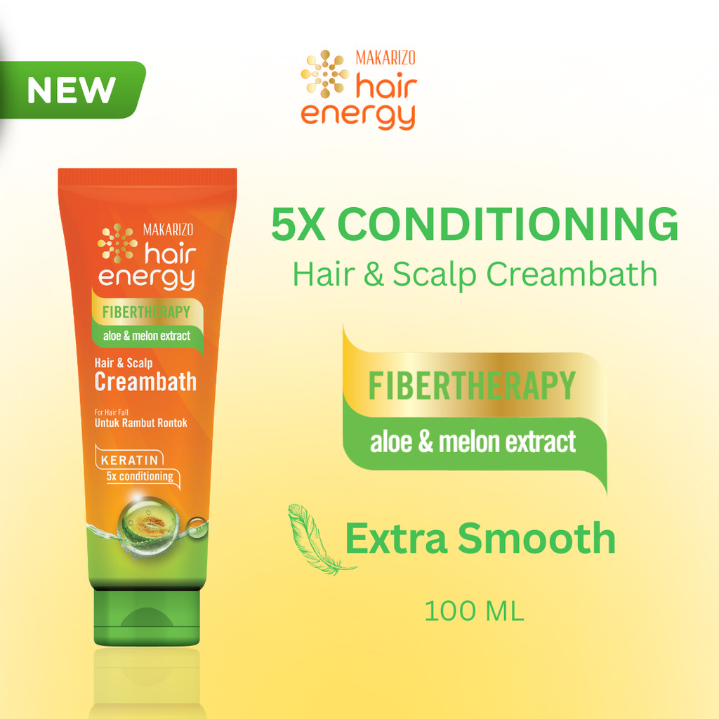 Jual [BARU] Makarizo Hair Energy Fibertherapy Hair & Scalp Creambath 5X ...