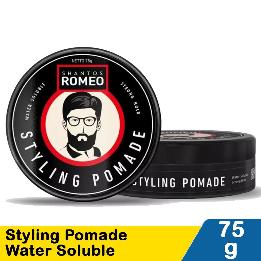 Jual SHANTOS ROMEO STYLING POMADE WATER SOLUBLE 75g | Shopee Indonesia