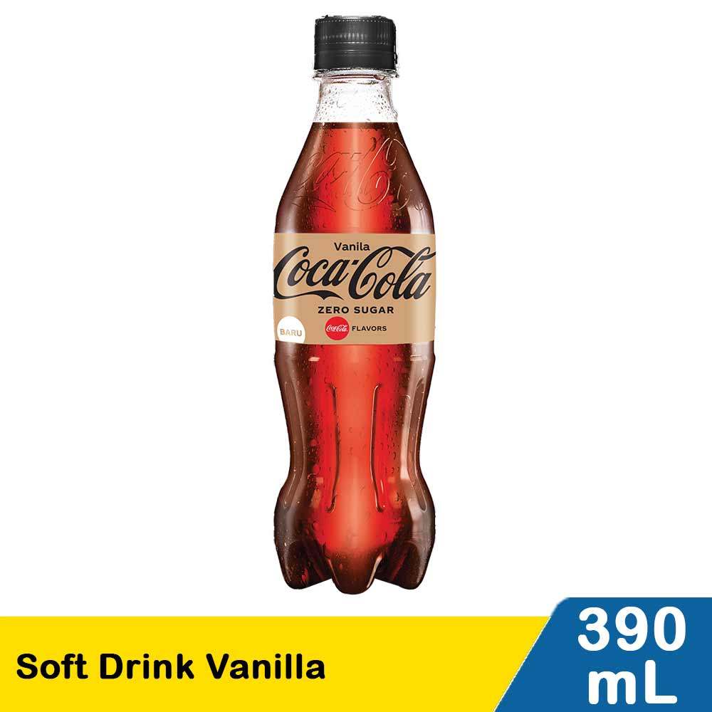 Jual COCA COLA SOFT DRINK VANILLA 390ml | Shopee Indonesia
