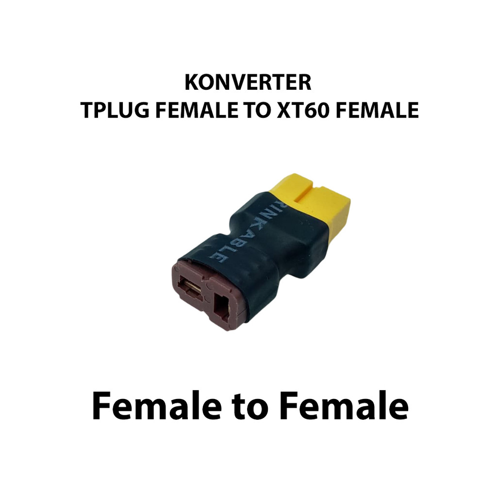 Jual Konverter Converter XT60 female to T dean female plug Female to ...