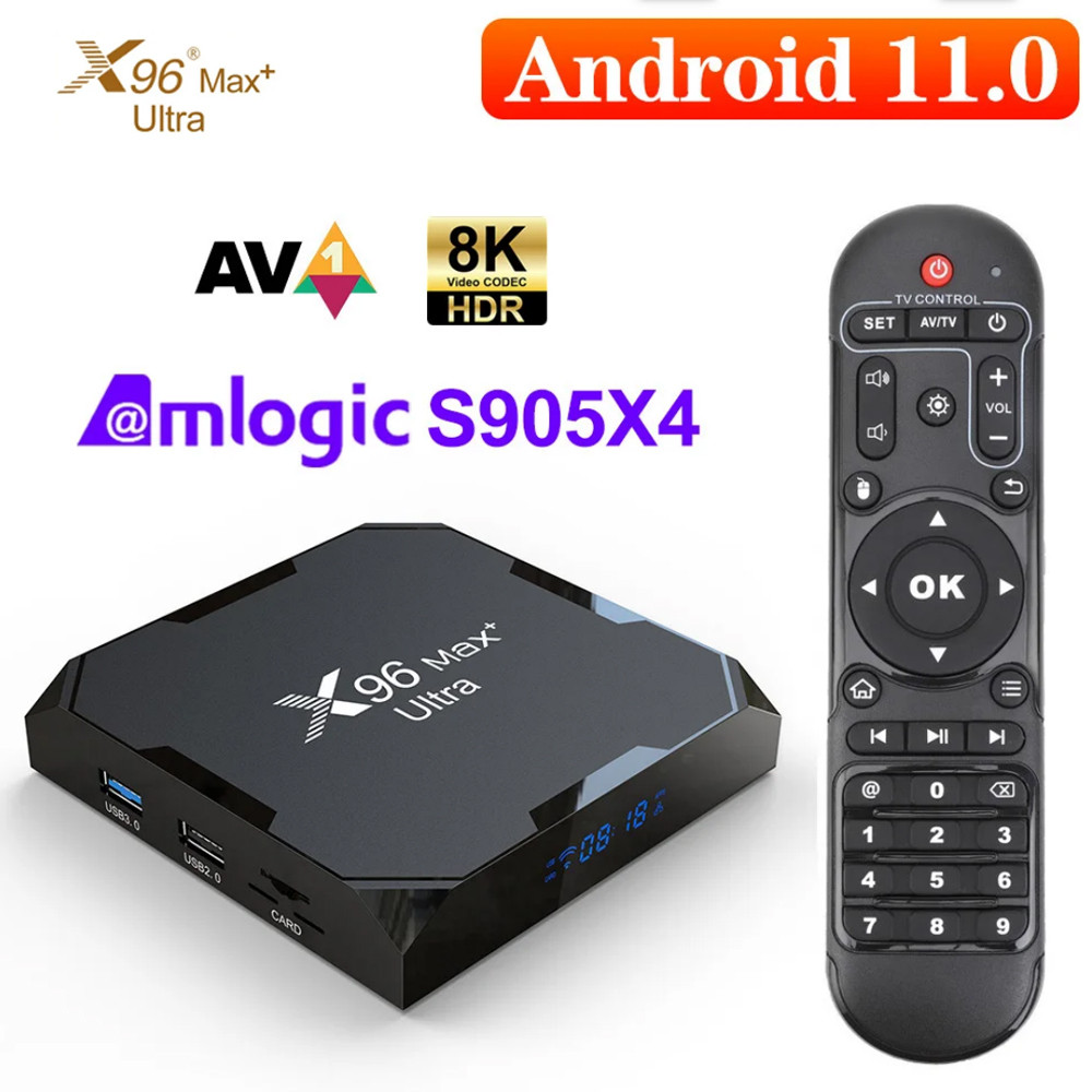 Jual X96Max Plus Ultra TV Box Android 11 Amlogic S905X4 4GB 32GB TVBOX ...