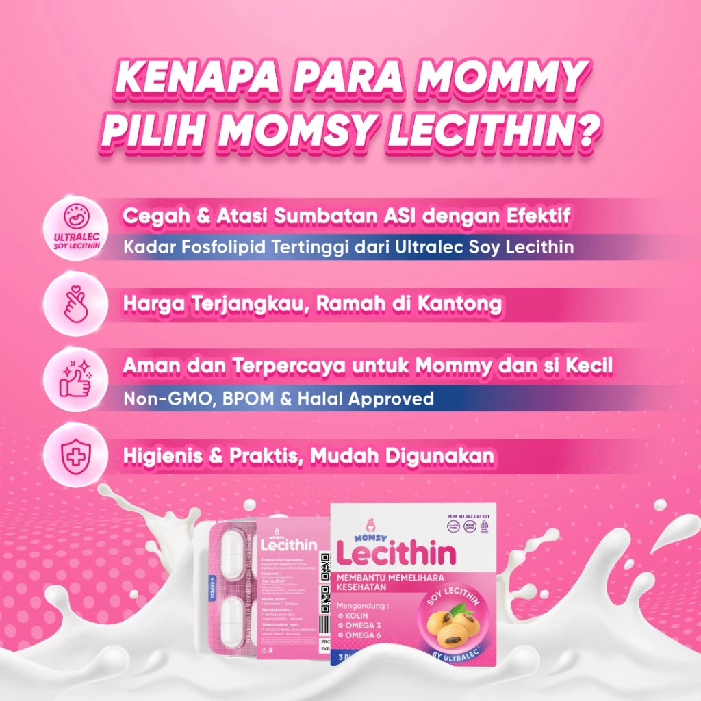 Jual MOMSY Lecithin 12 Kapsul ASI Lancar Halal BPOM MOMSY LECITHIN ...